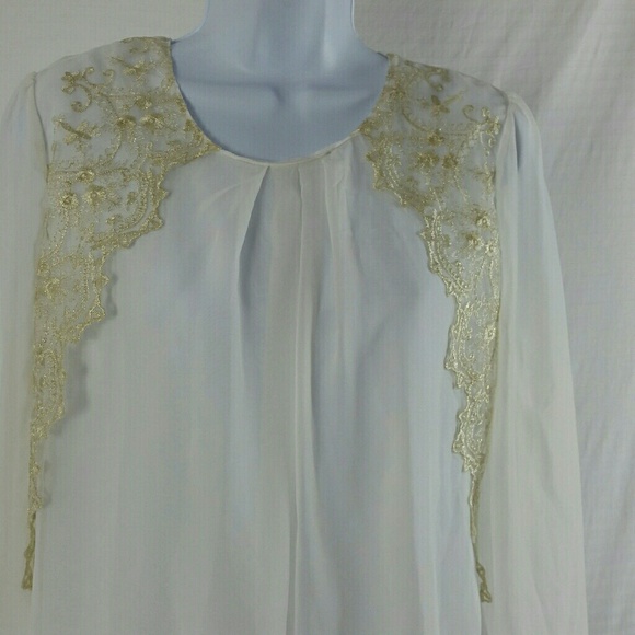 Unlisted | Tops | Beautiful Seethrough White Blouse Top Lace Design ...